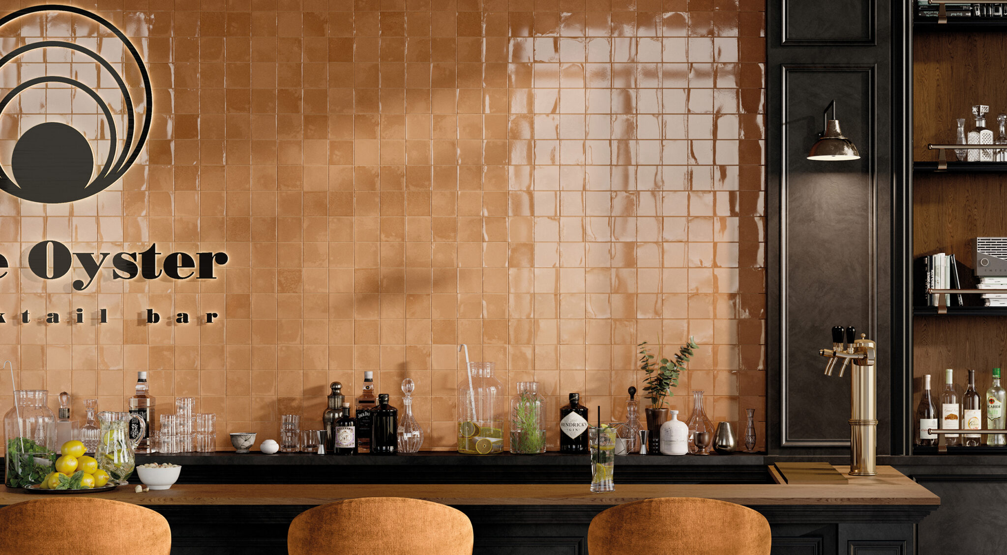 Rondine Marrakech Copper Gloss 10x10cm – Brady Tiles